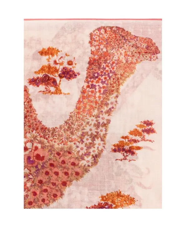 FERRAGAMO Floral Print Scarf