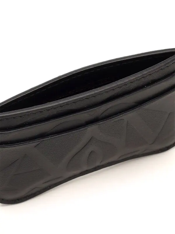 Alexander McQueen The Seal Logo Embossed Cardholder