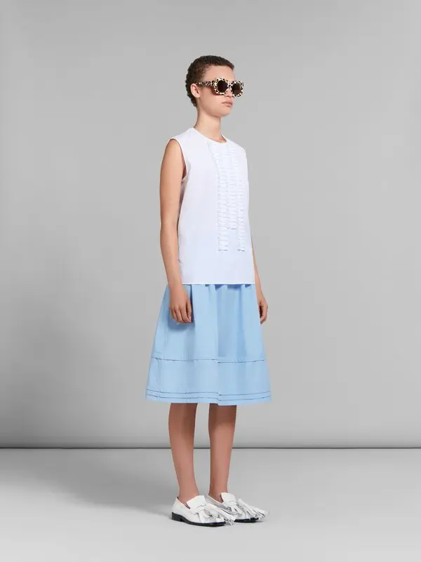 Marni Pleat-detailed High-waisted Midi Skirt