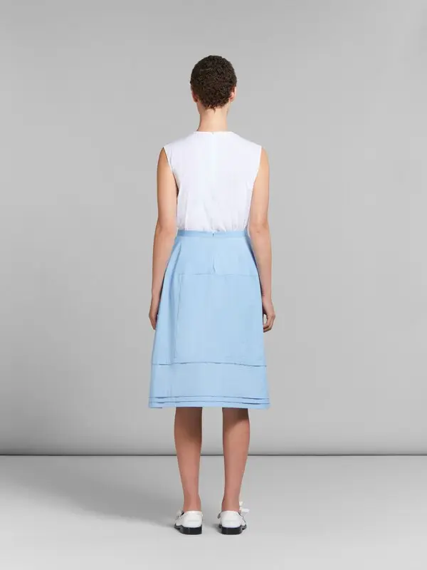Marni Pleat-detailed High-waisted Midi Skirt