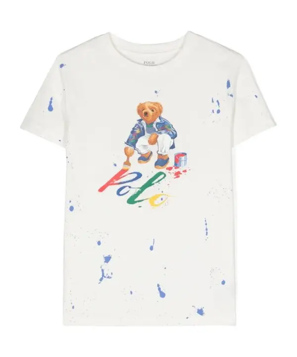 Polo Ralph Lauren Teddy Bear Cotton T-shirt - White