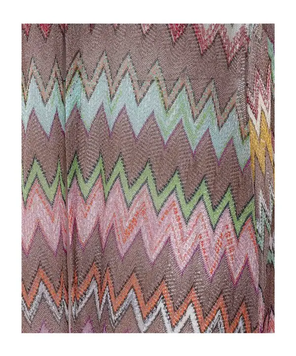 Missoni Chevron Long-sleeve Knitted Dress