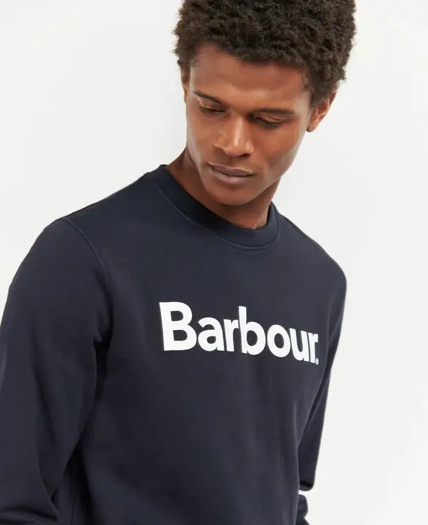 Barbour Long-sleeved Crew Neck Sweater With Logo