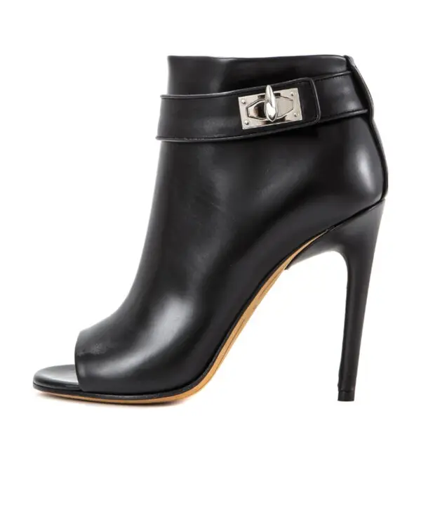 Givenchy Open-toe Stiletto Ankle Boots With Side Zipper