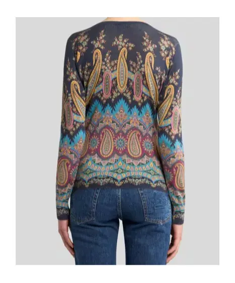 Etro Paisley-print V-neck Sweater