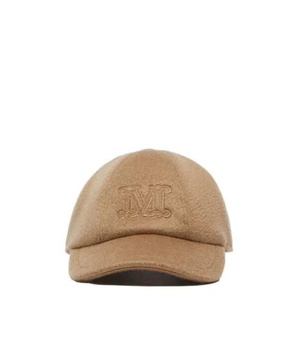 Max Mara Cashmere Baseball Cap - Brown