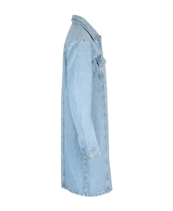 A.p.c. Long-sleeved Denim Shirt Dress