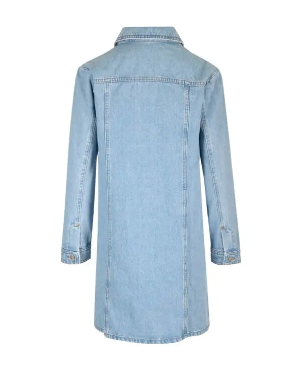 A.p.c. Long-sleeved Denim Shirt Dress