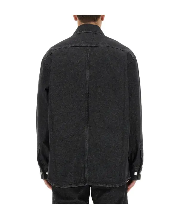 Maison Kitsuné Tiger Head Cotton Shirt Jacket
