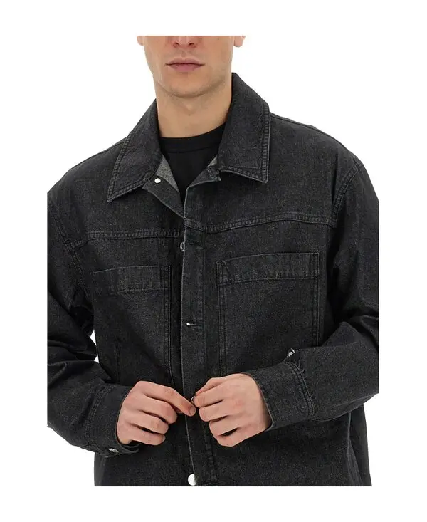 Maison Kitsuné Tiger Head Cotton Shirt Jacket