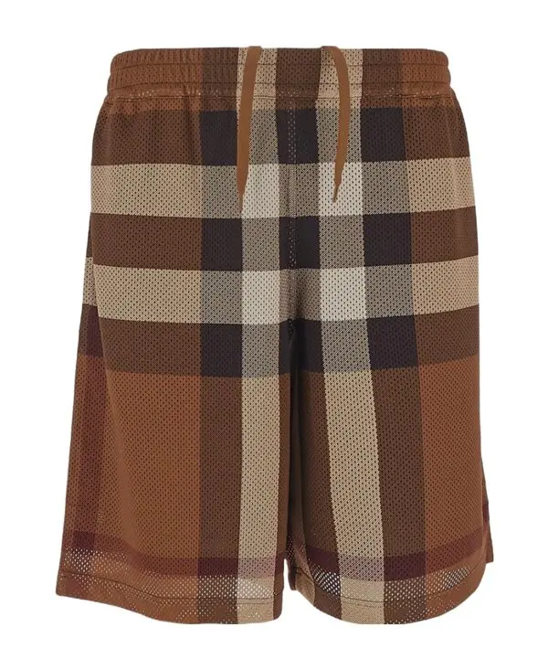Burberry Checked Drawstring Shorts