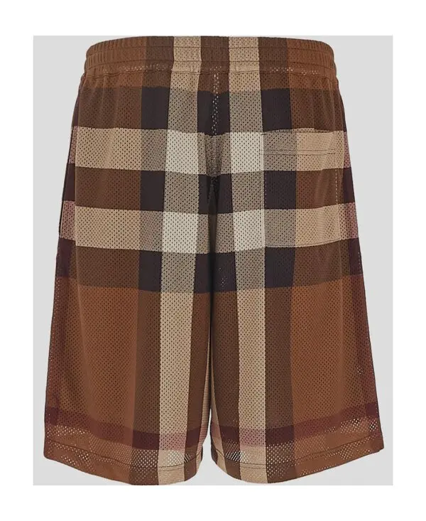 Burberry Checked Drawstring Shorts