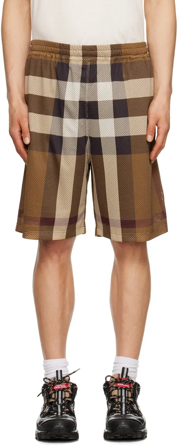 Burberry Checked Drawstring Shorts