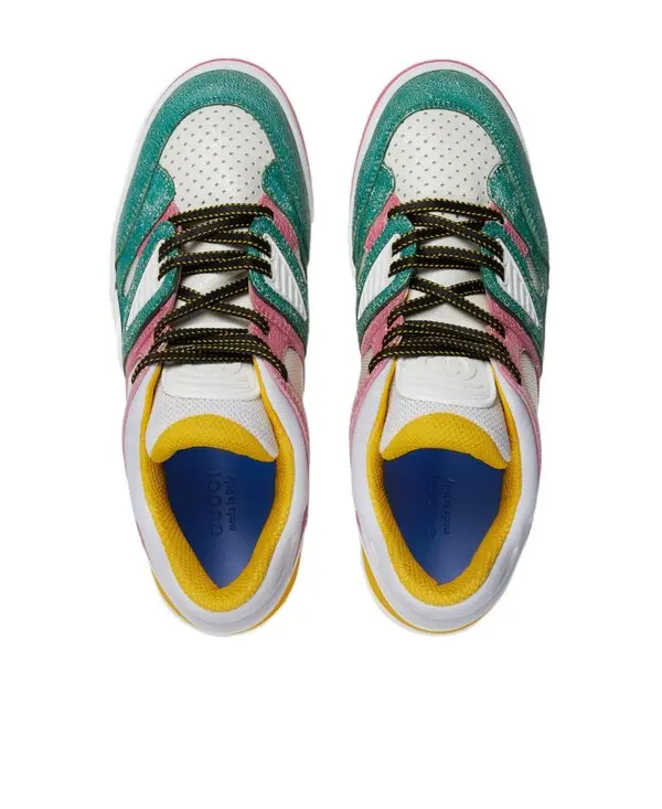 Gucci Multi-color Leather Basket Low-top Sneakers
