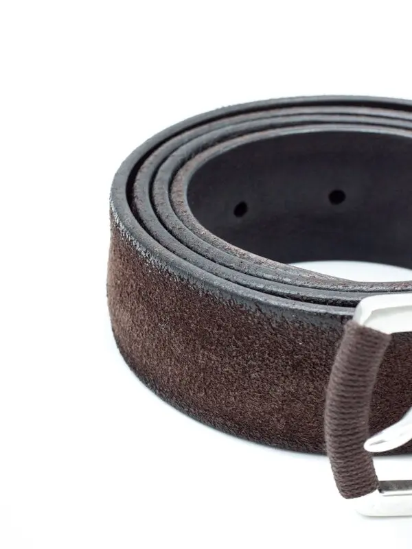 Orciani Suede Buckle Belt - Brown
