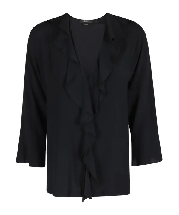 Seventy Long Sleeve Ruffled Blouse