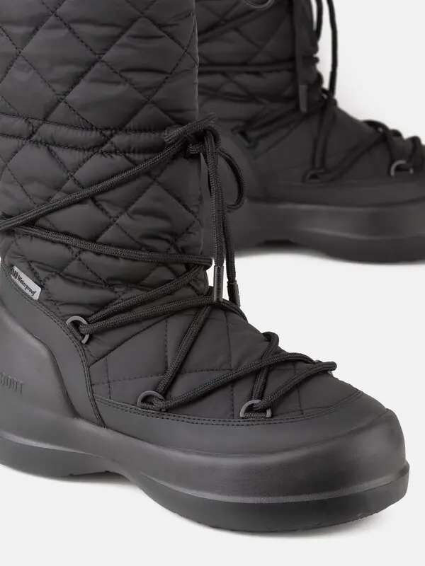 Moon Boot Quilted Lace-up Waterproof Boots