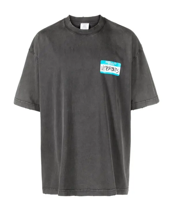 Vetements My Name Is Cotton T-shirt