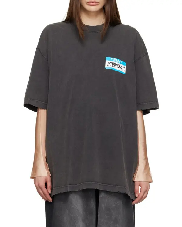 Vetements My Name Is Cotton T-shirt