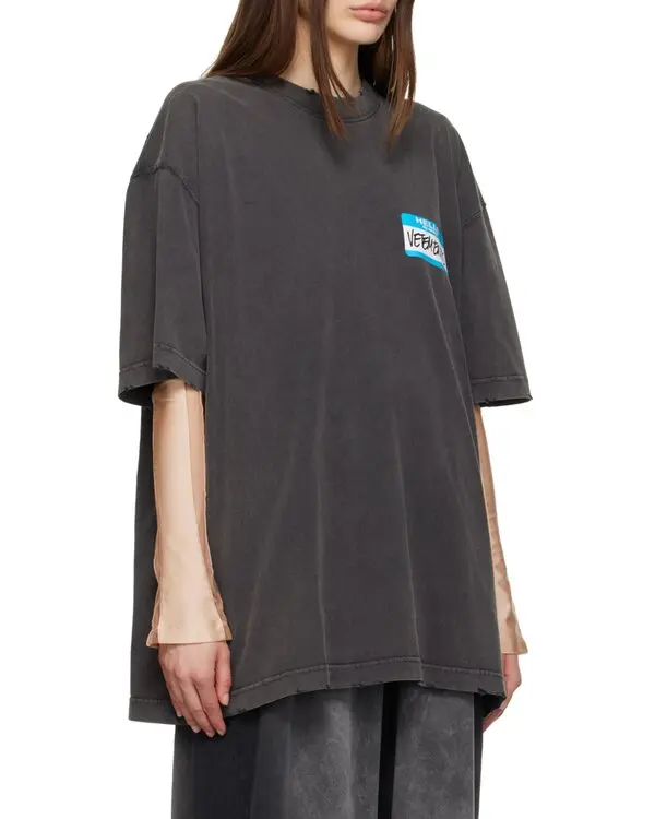 Vetements My Name Is Cotton T-shirt