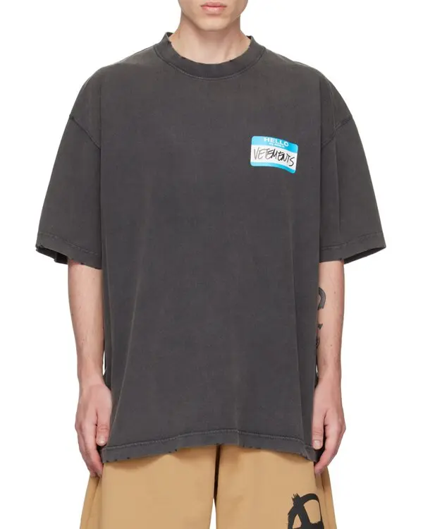 Vetements My Name Is Cotton T-shirt