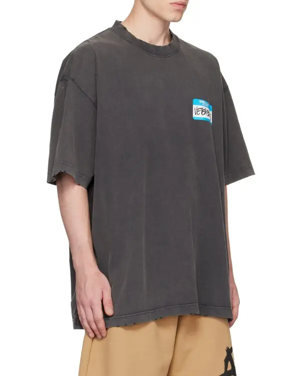 Vetements My Name Is Cotton T-shirt