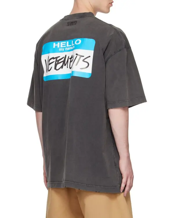 Vetements My Name Is Cotton T-shirt