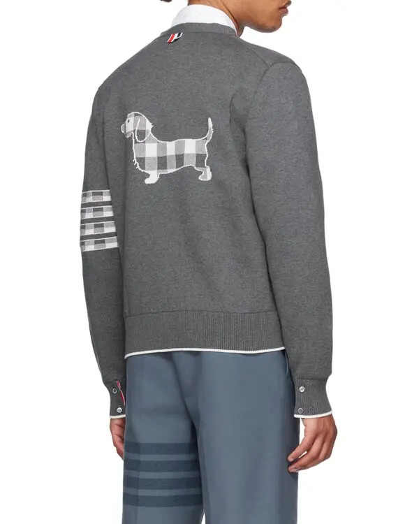 Thom Browne Hector Jacquard Back Cardigan