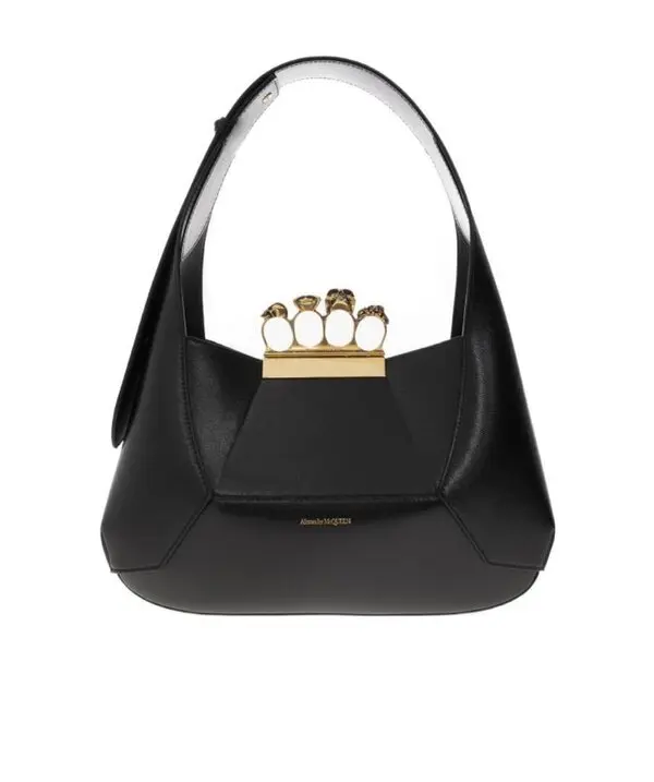 Alexander McQueen Four-ring Tote Bag - Black