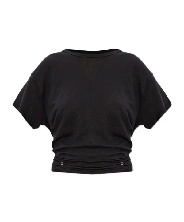 IRO PARIS Short Sleeve T-shirt With Pleated Details