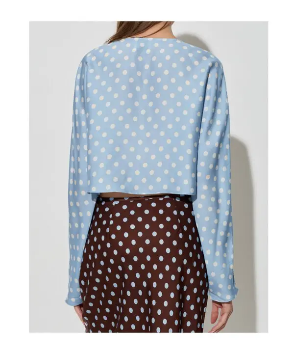 Posse Polka Dot Long Sleeve Blouse