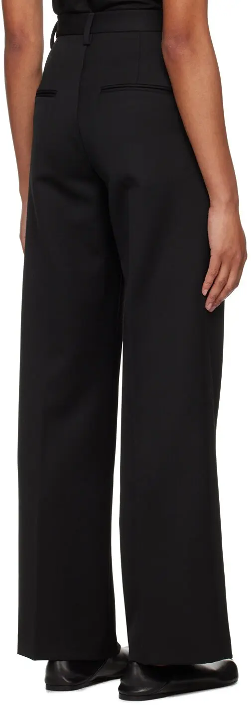 ANINE BING Carrie Wide-leg Wool Trousers