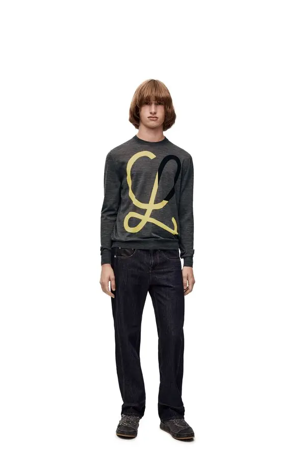 Loewe L Intarsia Wool Sweater