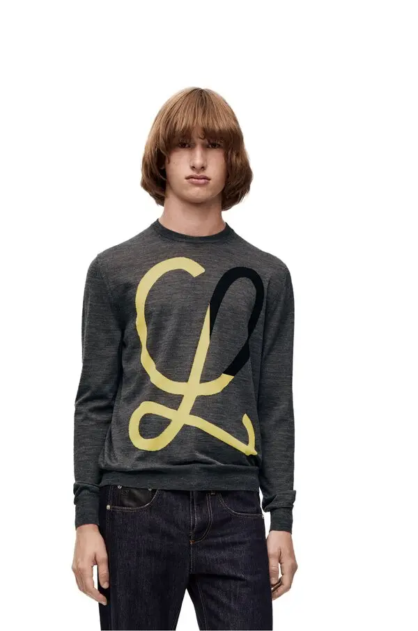 Loewe L Intarsia Wool Sweater