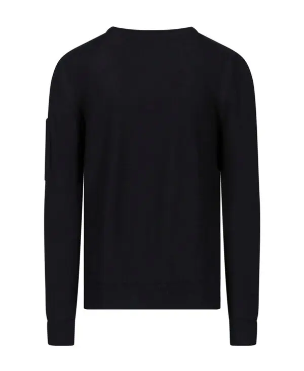 C.P. COMPANY Lens Detail Ribbed-knit Crewneck Jumper