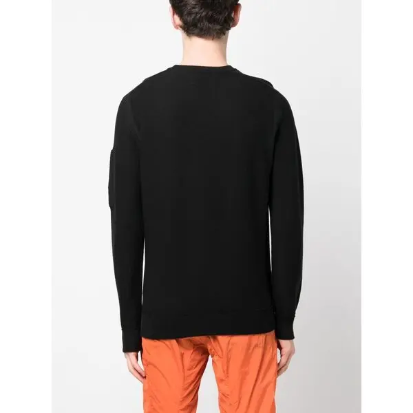 C.P. COMPANY Lens Detail Ribbed-knit Crewneck Jumper