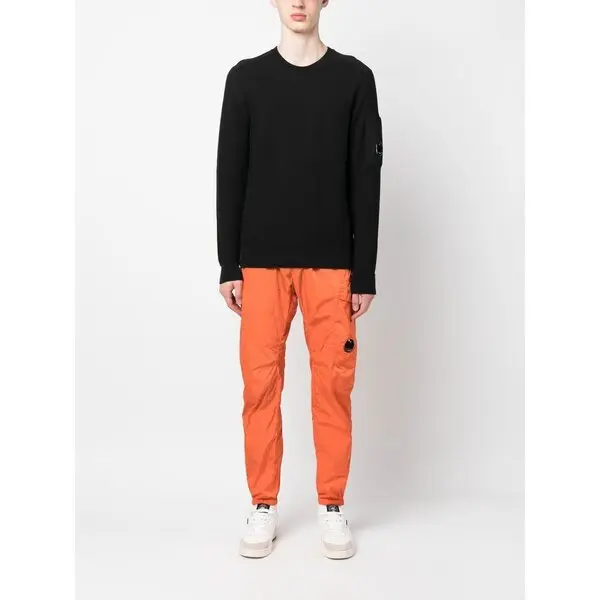 C.P. COMPANY Lens Detail Ribbed-knit Crewneck Jumper