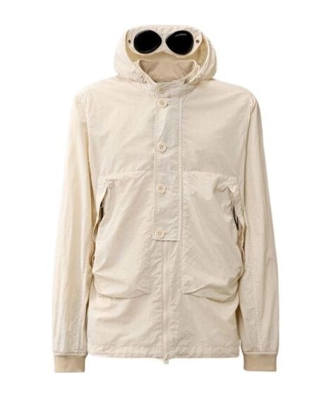C.P. COMPANY Flatt Goggle Hooded Jacket - No