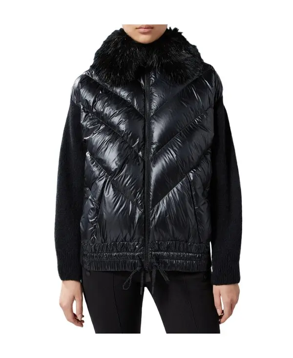 Moncler Padded Wool Alpaca Blend Cardigan