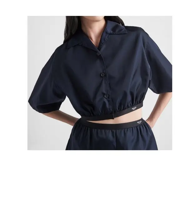 Prada Re-nylon Cropped Shirt