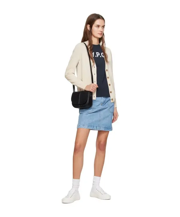 A.p.c. Louisa Logo-embroidered Cardigan