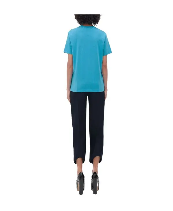 Bottega Veneta Plain Knitted Cotton T-shirt