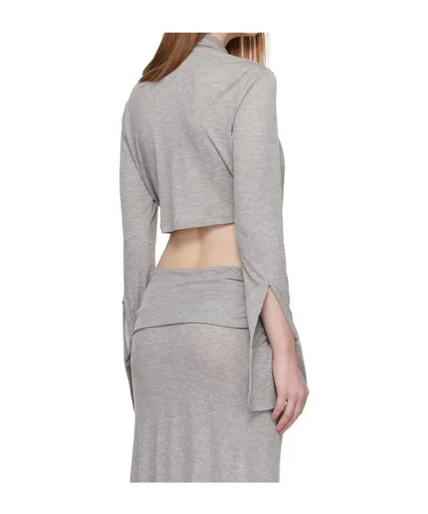 AYA MUSE Draped Collared Top