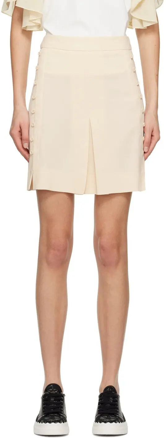 See By Chloé Button Detailed Mini Skirt