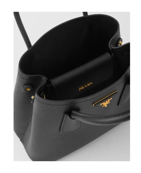 Prada Logo Detailed Top Handle Tote Bag