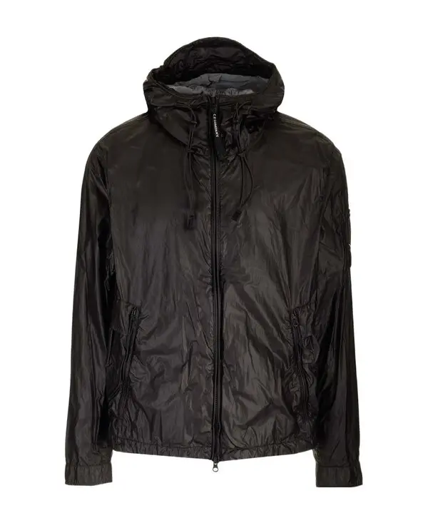 C.P. COMPANY Hooded Zip-up Jacket With Lens Detail