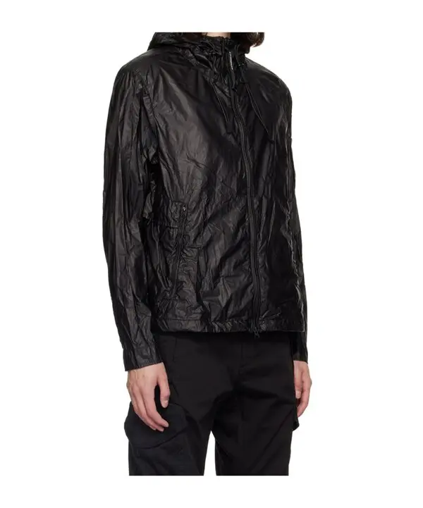 C.P. COMPANY Hooded Zip-up Jacket With Lens Detail