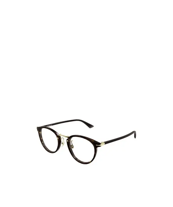 Montblanc Eyewear Round Frame Glasses - Black