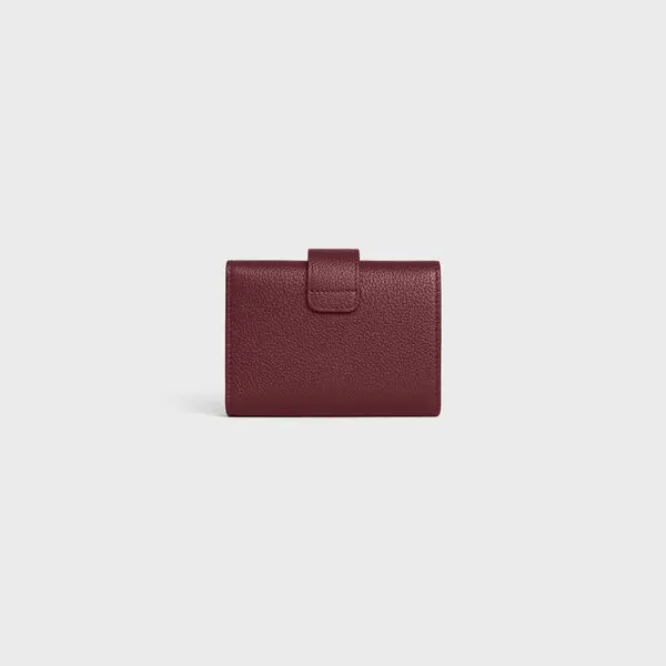 Celine Fine Strap Wallet Nino In Supple Grained Calfskin