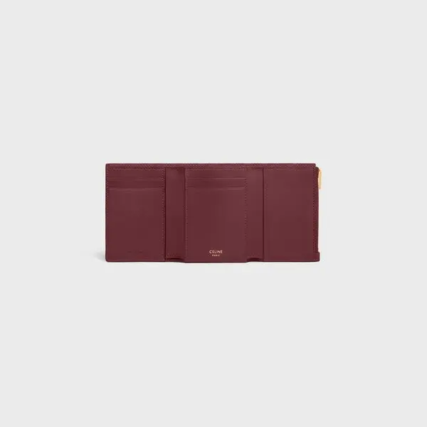 Celine Fine Strap Wallet Nino In Supple Grained Calfskin